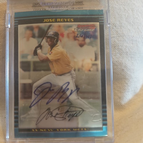 2004 BOWMAN STERLING 2002 CHROME JOSE REYES METS AUTO AUTOGRAPH /41 | eBay