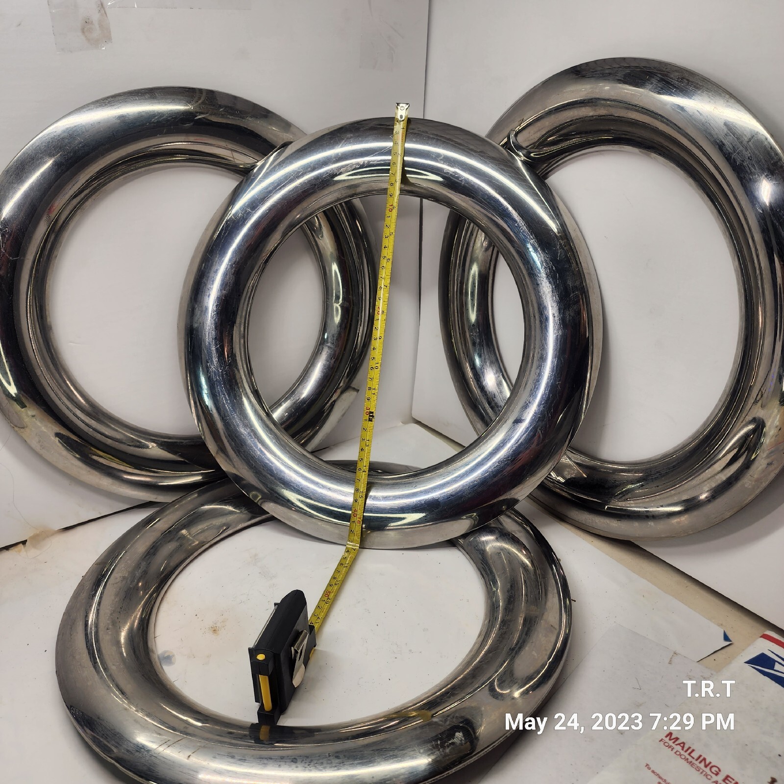 Orginal Vintage 1940s Rim Trim Beauty Ring Semi-,Convex 17" X 3in ...