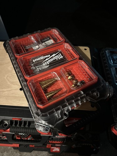 Flat Hex Wood Drill Bit Bin & Holders for Milwaukee Packout Slim ...