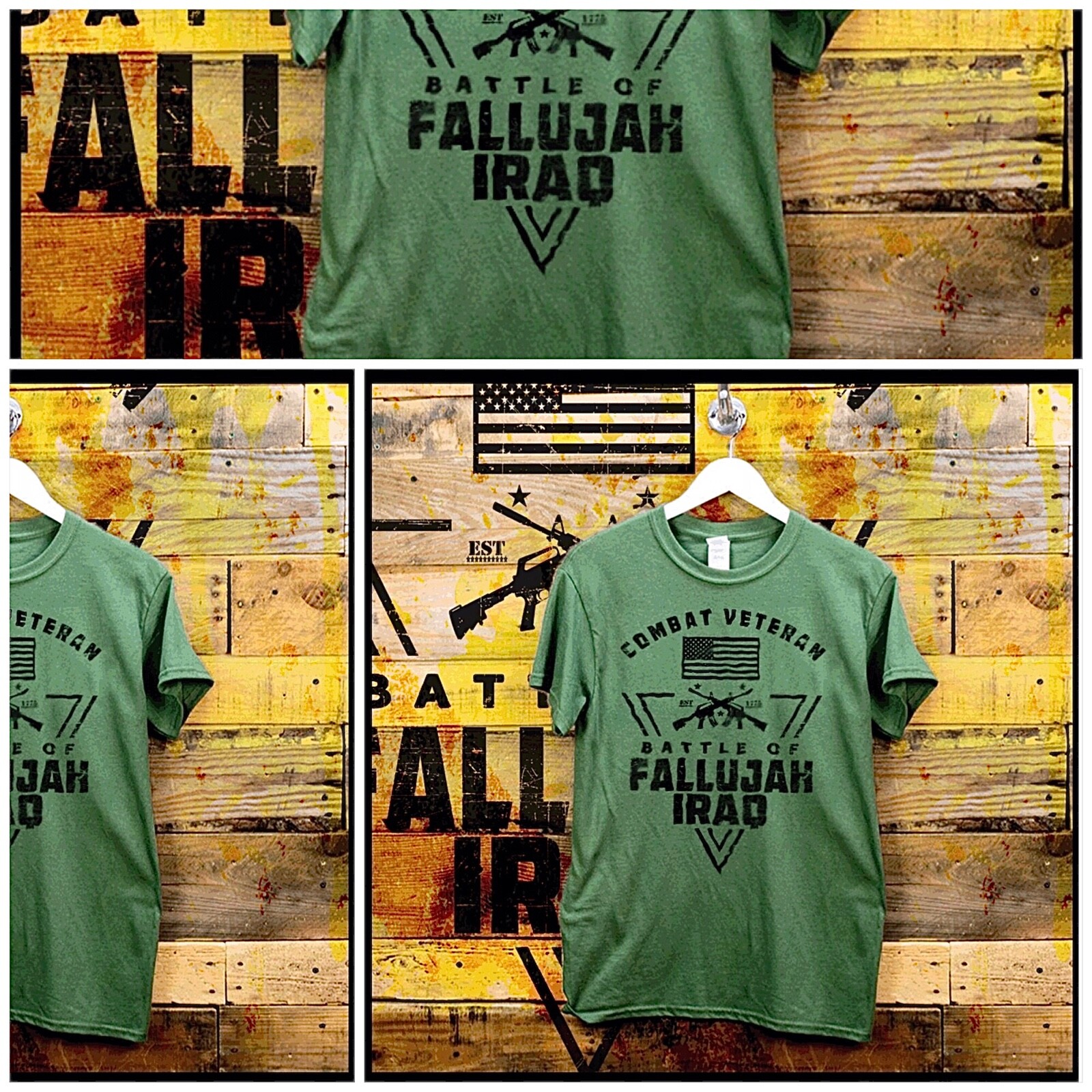 Battle of Fallujah t-shirt military Combat Veteran size S-2XL tee | eBay