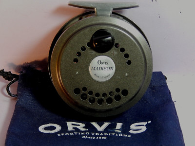 Vintage Orvis Madison IV dia.3 1/4" width 4/5" 120g trout fly reel-used ...