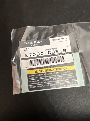 NEW OEM Nissan 2014-2020 Rogue A/C Caution Label 27090-C951B | eBay