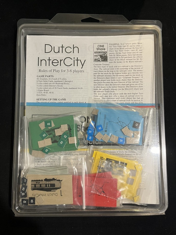 Dutch InterCity by Winsome Games John Bohrer 18xx Board Game Rare! | eBay