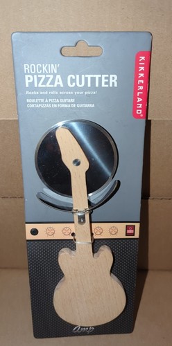 Rockin’ Electric Guitar Pizza Cutter Brand New Kikkerland Stainless ...