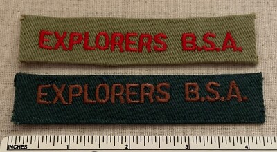 2 Different Vintage 1940s-50s BOY SCOUT Explorers Program Strip PATCHES ...