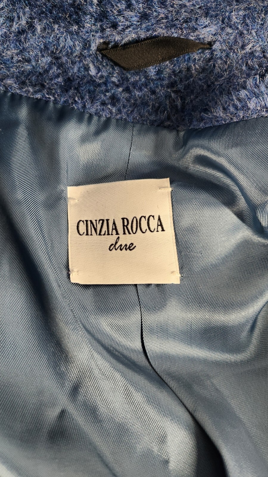 Cinza Rocca Due - Wool & Alpaca Coat - Blue - Made In… - Gem