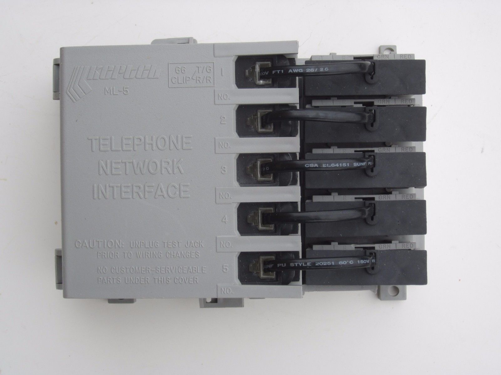 Keptel ML-5 Multi-Line Telephone Network Interface Device (NID ...