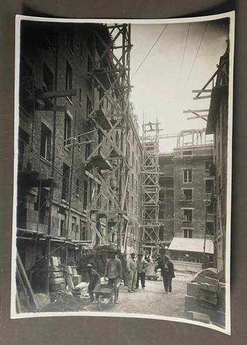 PHOTO acienne 1924 PARIS 10e Xe Construction de la cité Terrage ...