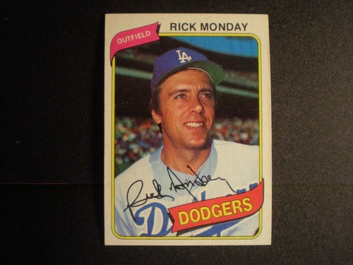 1980 Topps Baseball Dodgers Rick Monday Card # 465 | eBay