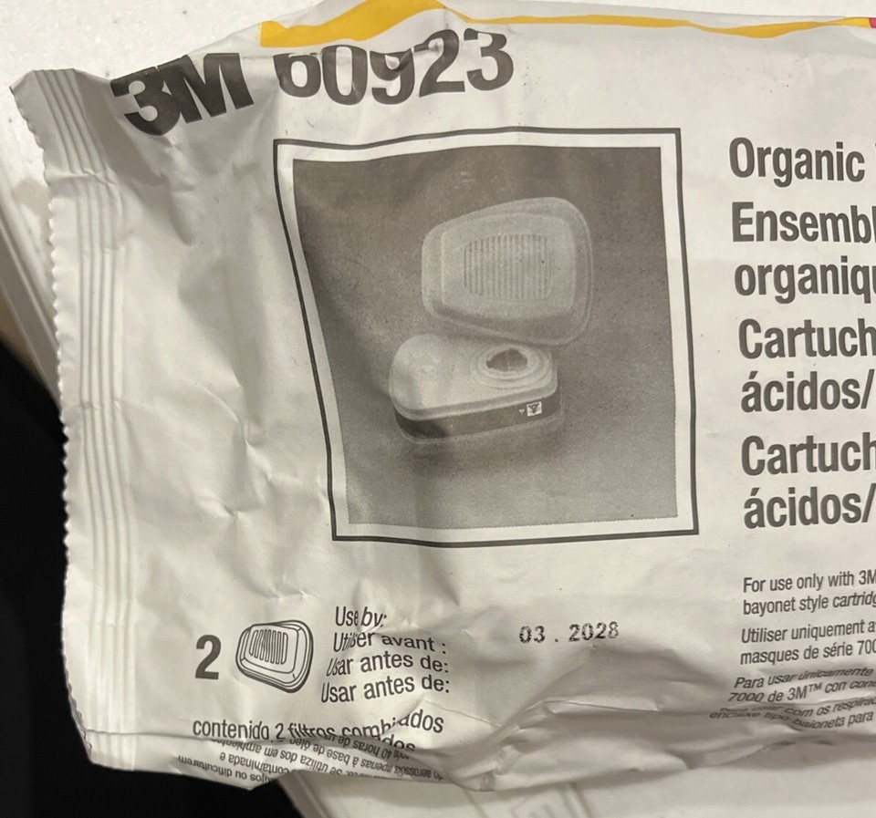 3M 60923 Organic Vapor Acid Gas Replacement Cartridge Filter | eBay