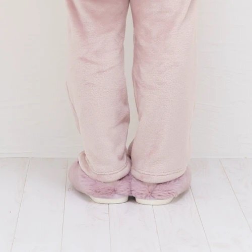 Cat Ears Indoor Slippers Winter Warm Shoes Indoor Slides Living Room ...