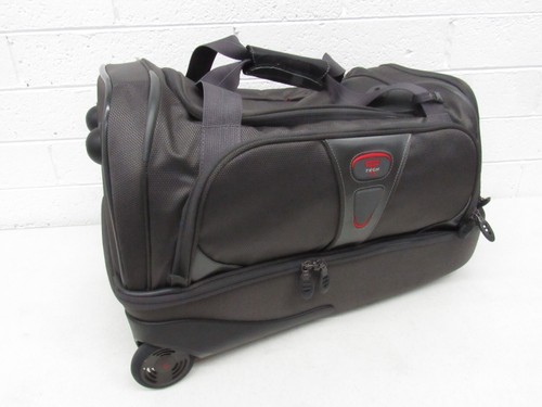 Tumi T-Tech Gray Nylon 5552GRH Wheeled 22" Carry On Split Duffle Bag | eBay