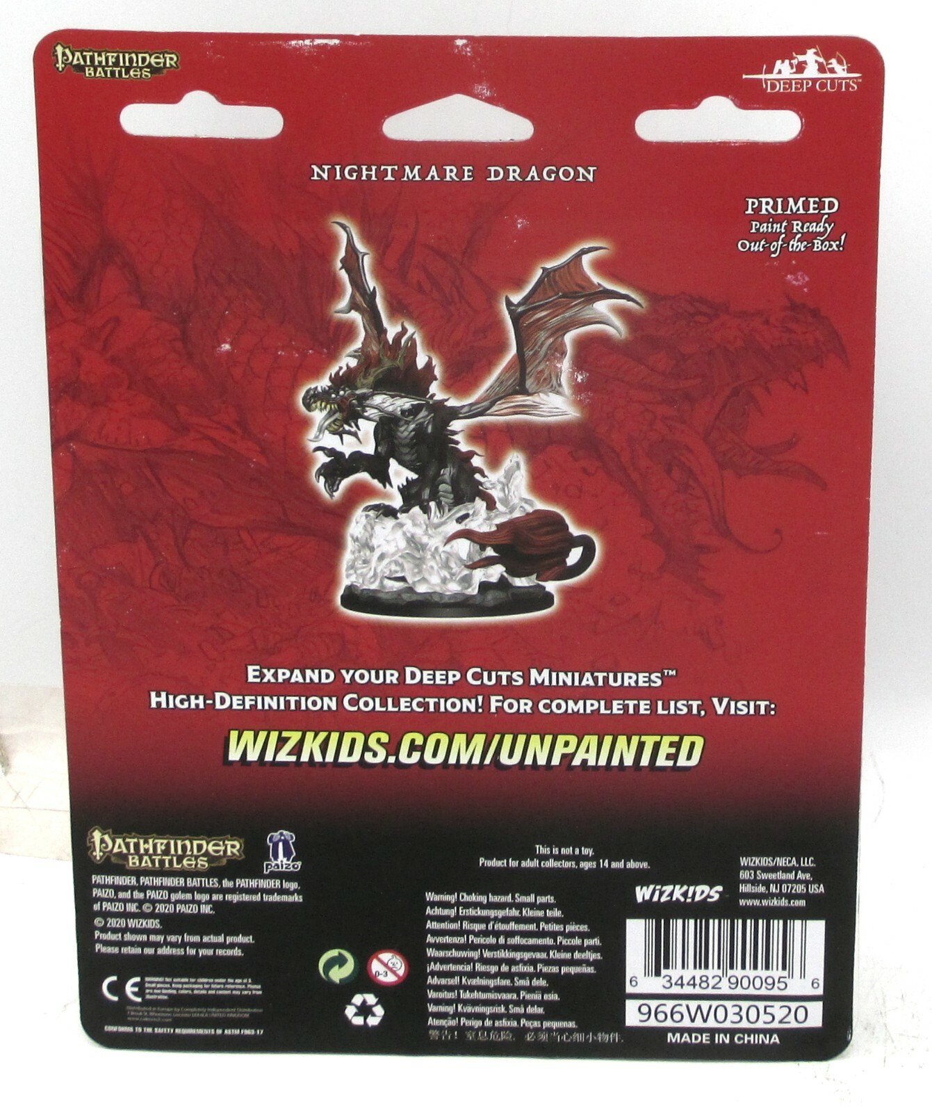 Pathfinder Battles 90095 Nightmare Dragon (Deep Cuts) Dream Shadow ...