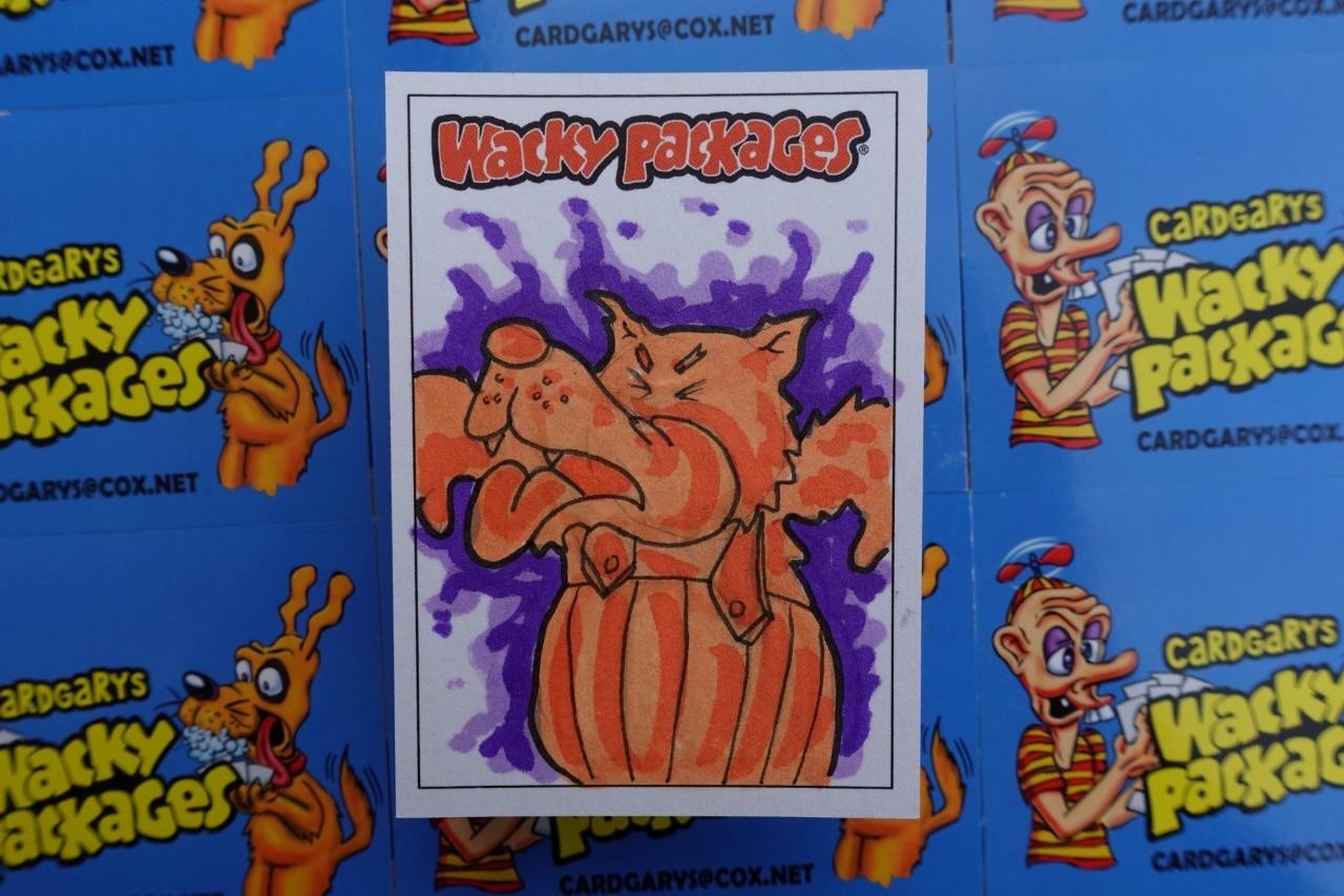 2025 WACKY PACKAGES HALLOWEEN SERIES SKETCH CARD ORANGE CHARACTER by GOODROAD | eBay