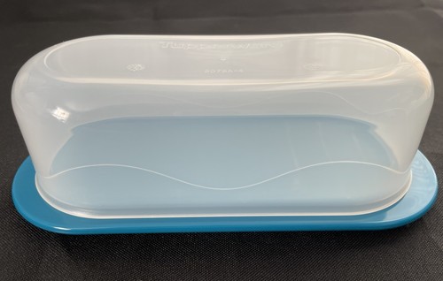 New Tupperware Impressions Small Butter Dish BPA Free-blue/clear cover ...