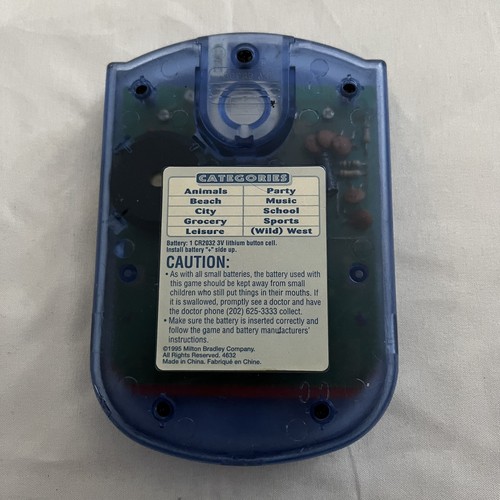 Hangman Electronic Handheld Game Vintage 1995 Milton Bradley MB Tested ...