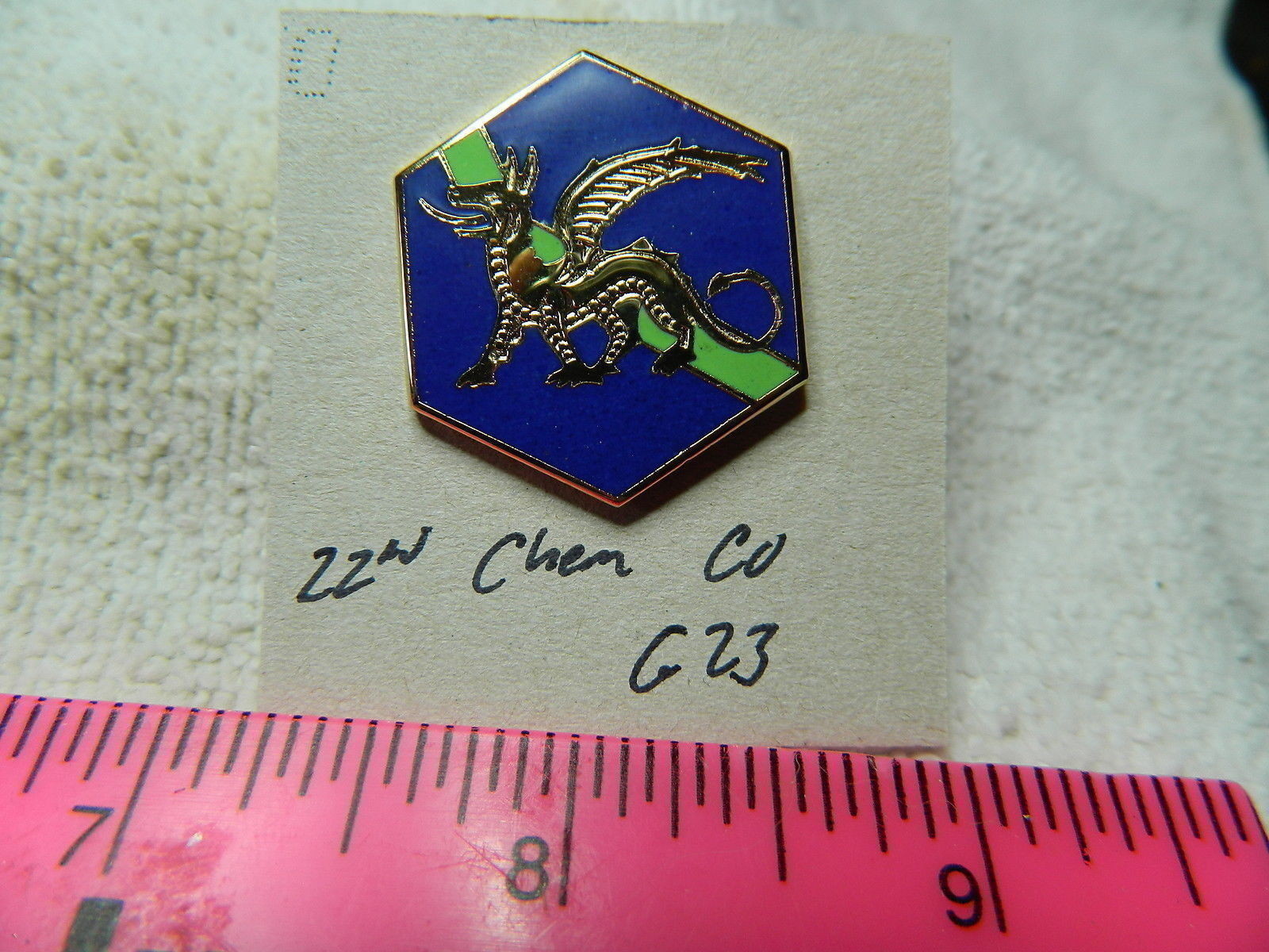 22nd Chemical Company G23 Unit Crest, DI, DUI (DRAW#A9) | eBay