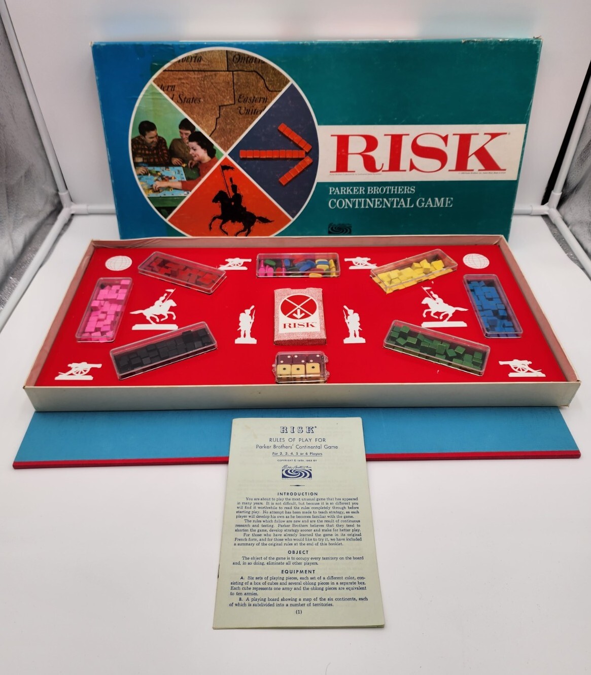 VINTAGE Risk 1968 COMPLETE Parker Brothers Board Game Strategy Classic ...