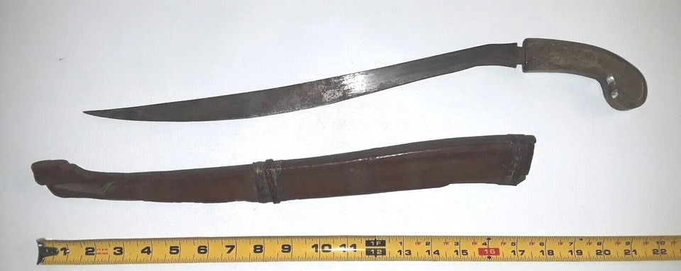 Knife Filipino sword Philippines Wood Antique Scabbard Military | eBay