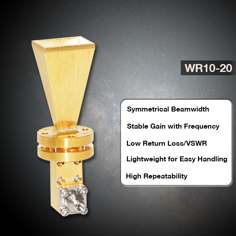 WR12 Standard Gain Horn Antenna, 60.5-91.9 GHz, 10–20 dBi Nominal Gain ...