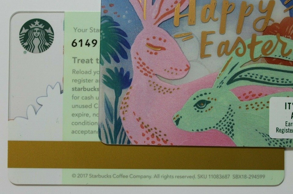 Starbucks Card #6149 - Happy Easter 2018 | eBay