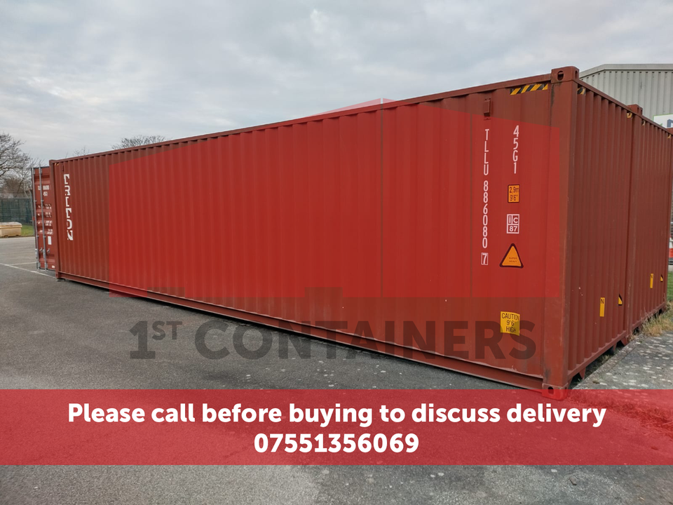 Nearly New 40ft HC Shipping Container | Red | Hartlepool | Ideal for ...