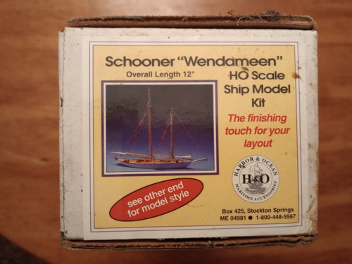 H & O #304B HO Scale Full Hull Model Schooner “ Wendameen” | eBay
