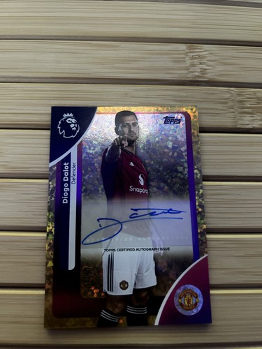 Tops premier league 2026 gold diamond numbered autograph 1/50 Diogo ...