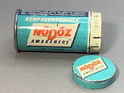 Vintage Drug Store Pharmacy No Doz Caffeine Tablets Empty Tin | eBay