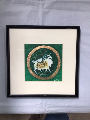 C T Wong Chinese Zodiac Year of the Sheep Graphic Art Print Framed ...
