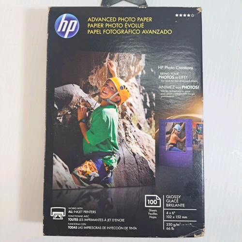 HP Advanced Photo Paper Glossy 100 Sheets 8.5 x 11 Inkjet 829160743110 ...