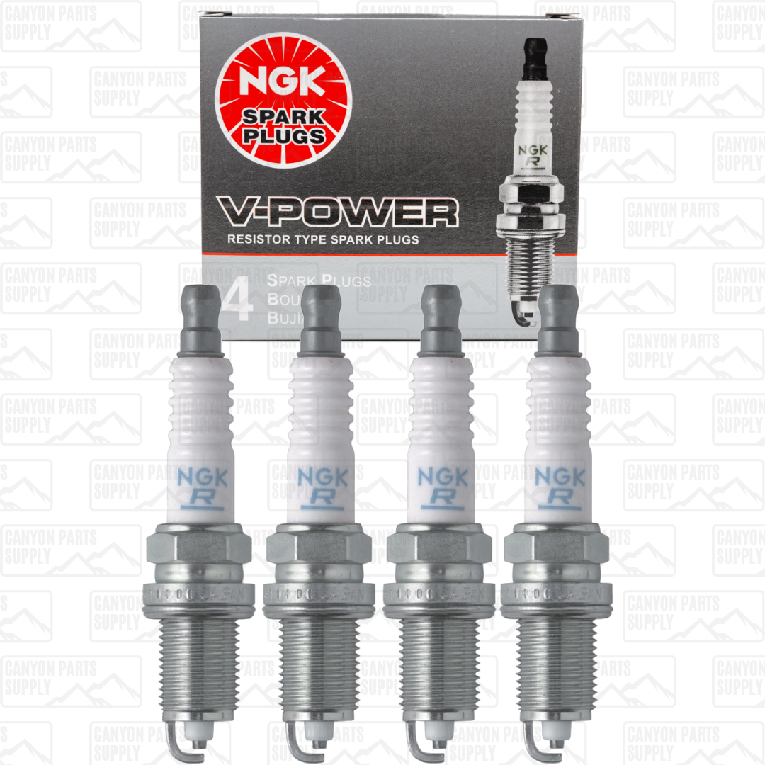 4 X NGK V-Power Resistor OEM Power Performance Spark Plugs BKR5E # 7938 ...
