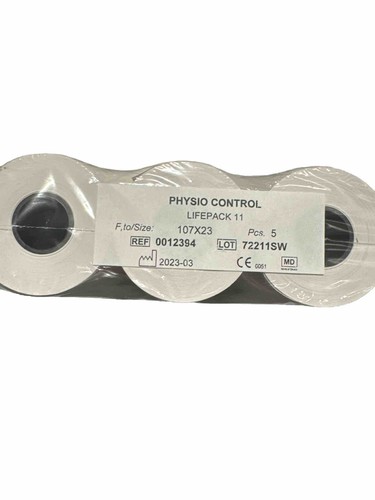 Physio-Control Printer Paper - 100m - 5 Rolls - for Lifepak 12 / 15 ...