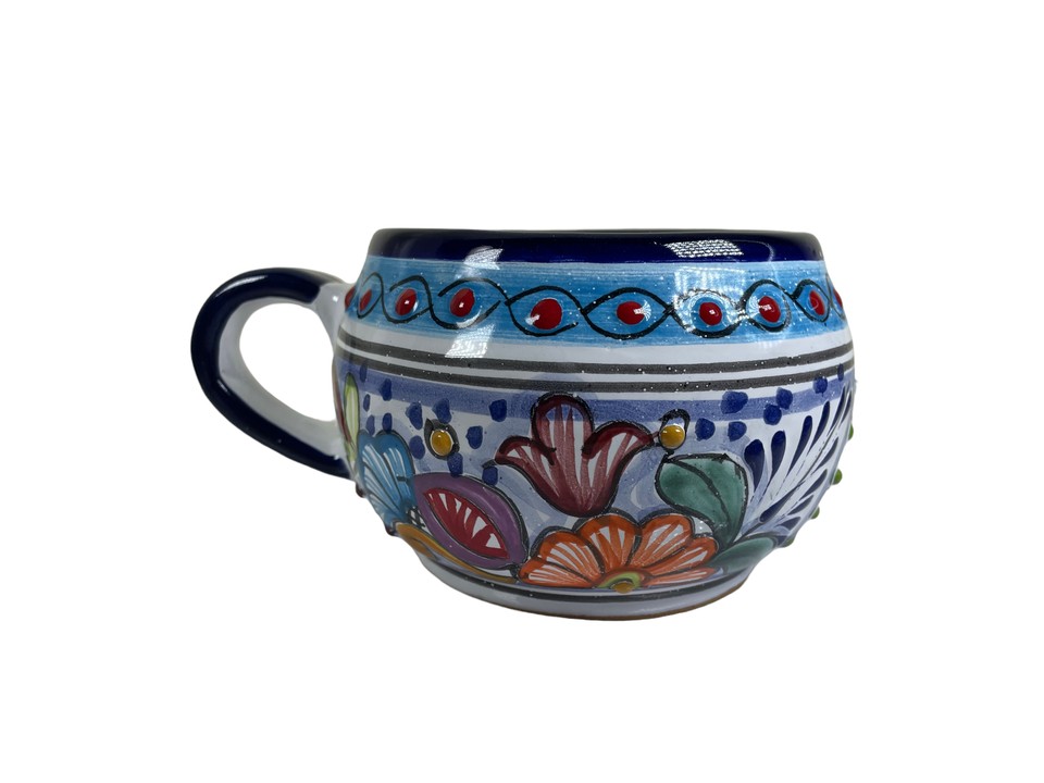 Handmade Mexican Talavera Pottery Ceramic Mug - 14oz | eBay