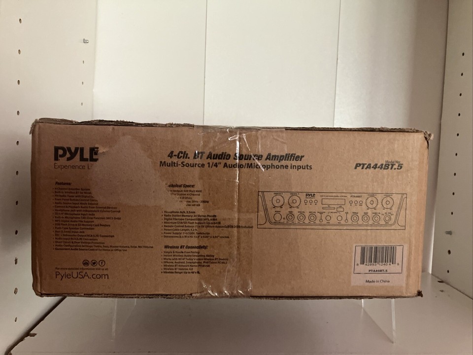 Pyle PTA44BT.5 Bluetooth 4-Channel Amplifier Stereo Receiver System | eBay