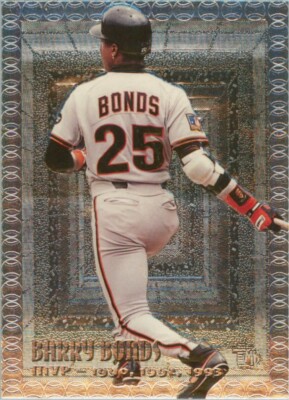 Barry Bonds 1995 Topps Embossed #120 San Francisco Giants MLB Baseball ...