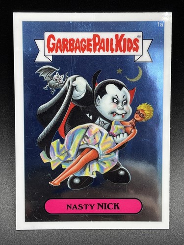 2013 Garbage Pail Kids Chrome 1st Series 1 Base Nasty Nick 1a GPK MINT ...