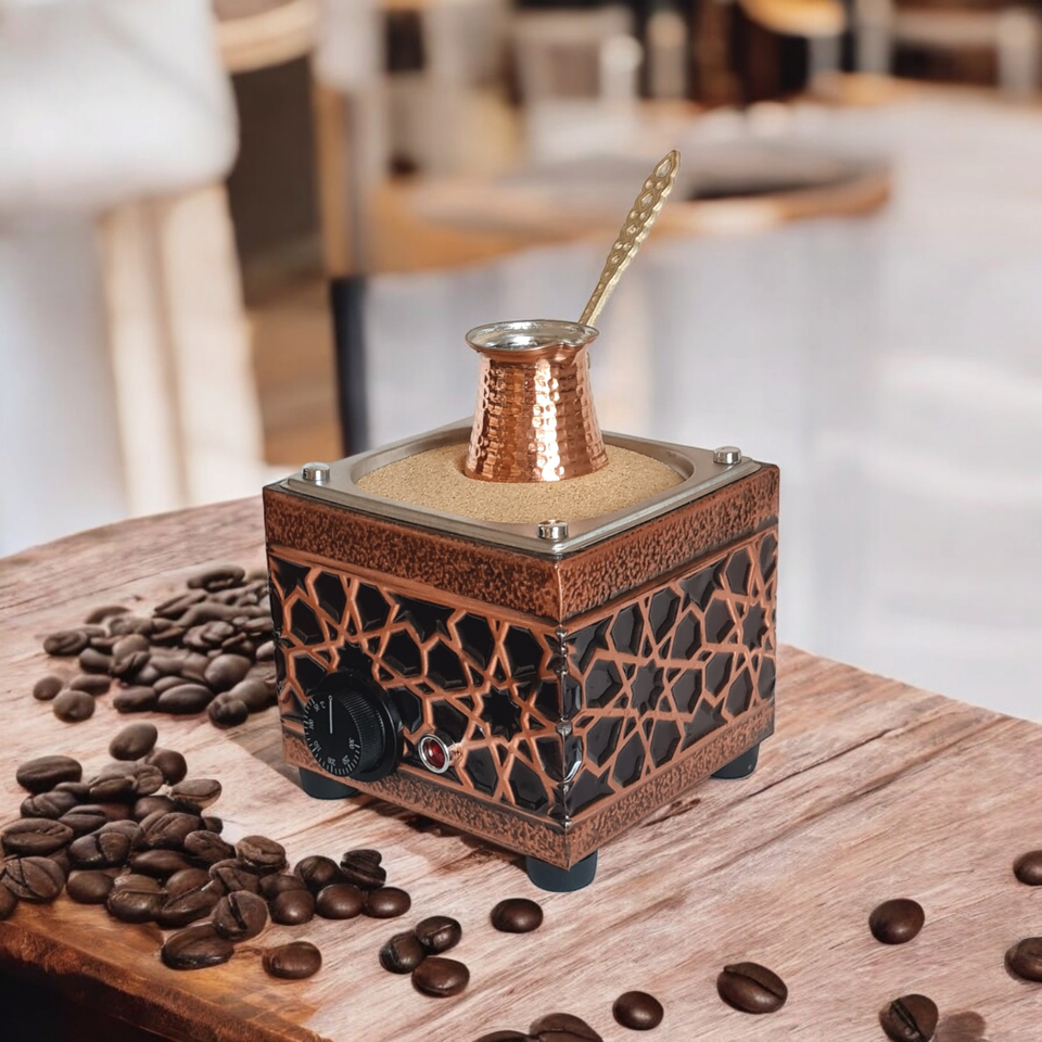 Bazaar Of Anatolia Traditional Turkish Sand Coffee Maker 110 - 220V ...