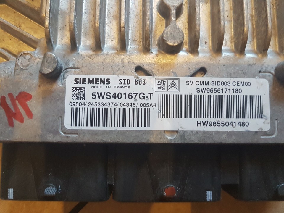 ECU PEUGEOT 5WS40167G-T | eBay