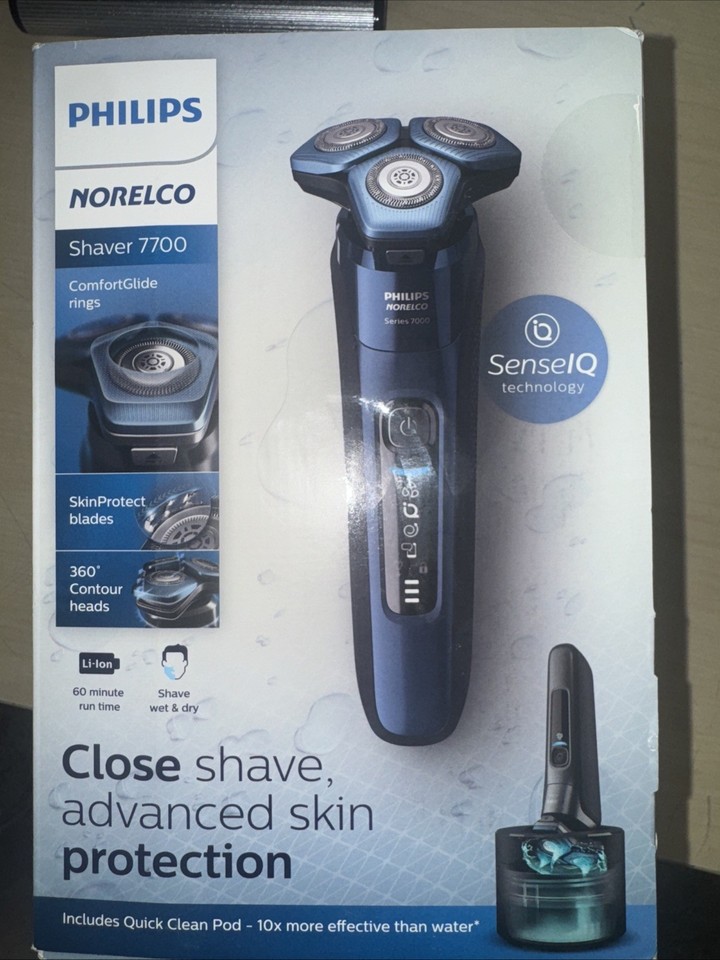 **NEW Philips Norelco Shaver 7700, Rechargeable Wet & Dry Electric ...