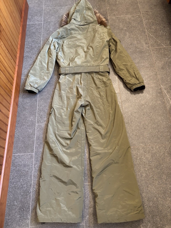 Nils Ski Suit Womens 8 Green One Piece Snowsuit Jumpsuit Hooded | eBay