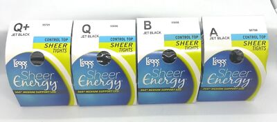L'eggs Sheer Energy Control Top Sheer Tights Medium Support Pantyhose ...
