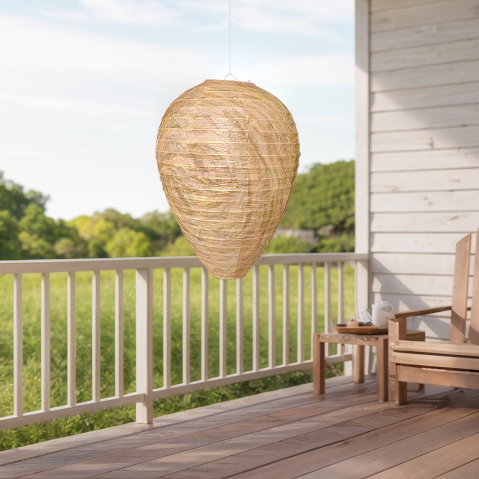 Realistic Wasp Repellent Waterproof Hanging Wasp Deterrent Hornet Fake ...