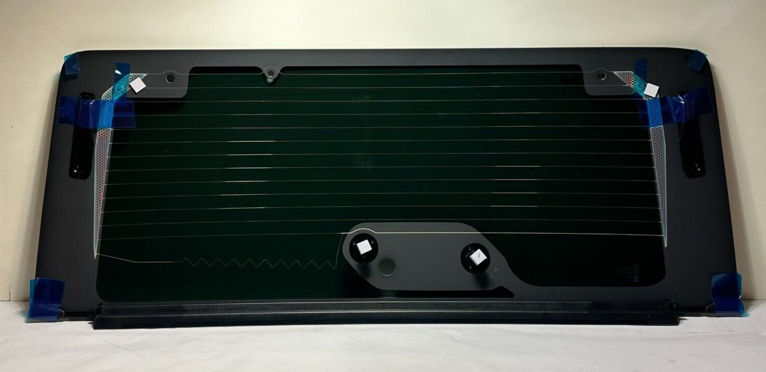Fit: 2019-2025 Jeep Wrangler Back Window Rear Glass Heated with Molding ...