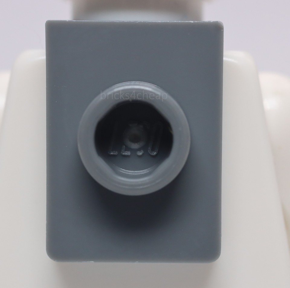 Lego 4x Star Wars Dark Bluish Gray Minifig Neck Bracket Back Stud Thick ...