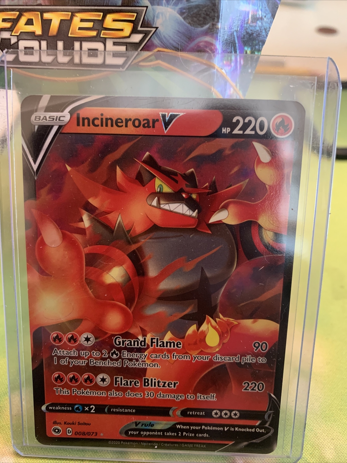 Pokemon - Incineroar V 8/73 - Champion's Path- Ultra Rare Holo Card | eBay