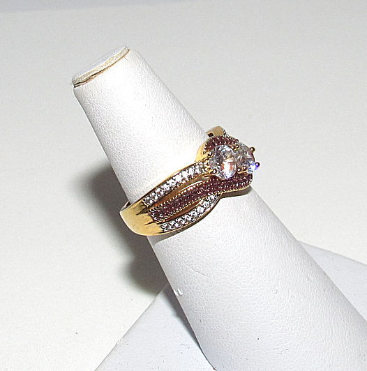 Danbury Mint You & Me Eternally Ring Mocha Diamonisse… - Gem