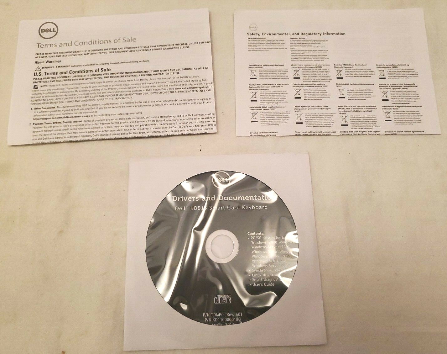 Genuine Dell USB Smart Card Reader Model Keyboard 3WPNC 03wpnc for sale ...