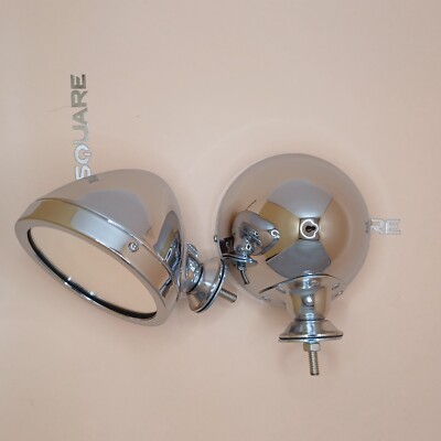 UNIVERSAL DOWNTON STYLE BULLET WING MIRROR TRIUMPH MG KIT CAR BL ...