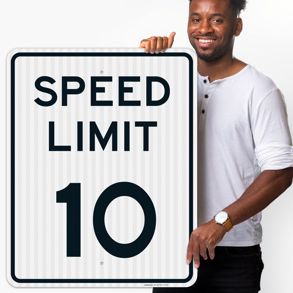 Speed Limit 10 MPH Sign, | eBay